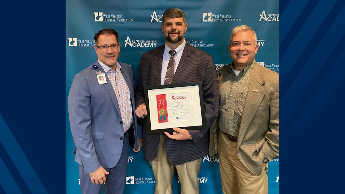 St. Joseph’s Hospital congratulates Tom Nestor on graduation from WVHA ...