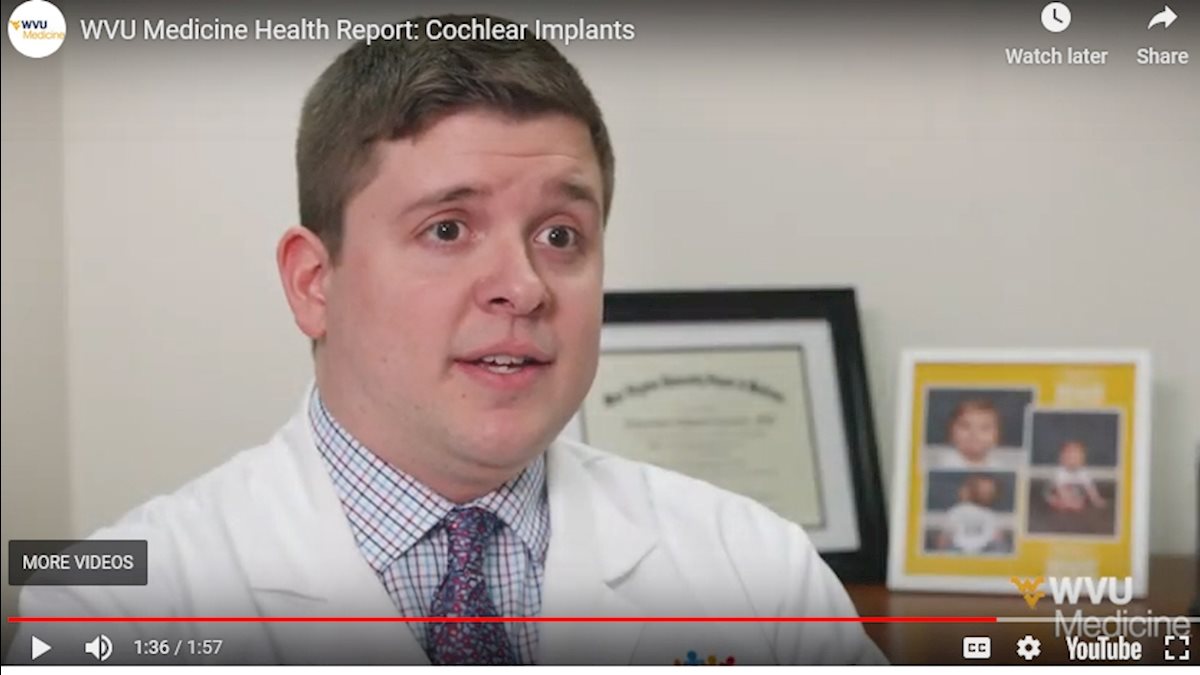 WVU Medicine Health Report: Cochlear Implants | School of Medicine ... WVU Medicine Health Report: Cochlear Implants | School of Medicine ...